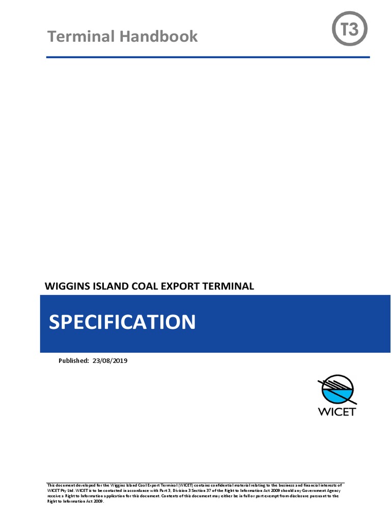 W Ice T Terminal Handbook Final Issued Complete | PDF | Maritime Pilot ...