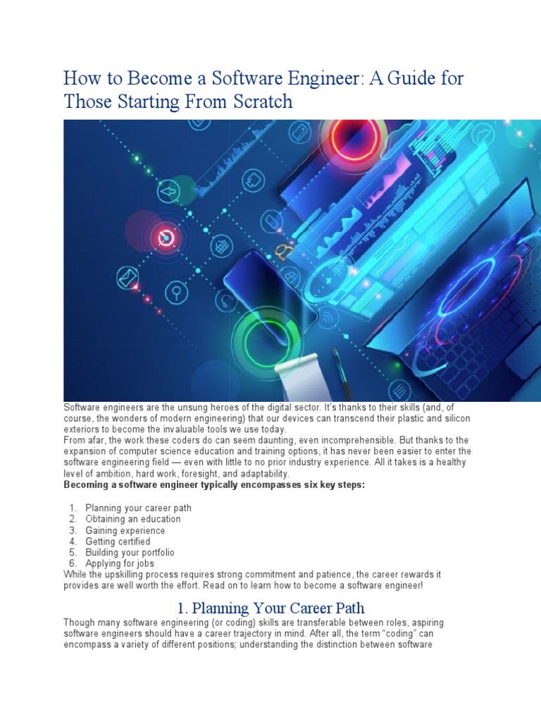 How To Become A Software Engineer | PDF | Software | Software Engineering