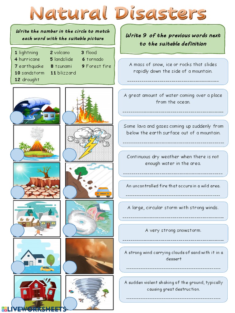 Write 9 of The Previous Words Next To The Suitable Definition | PDF ...