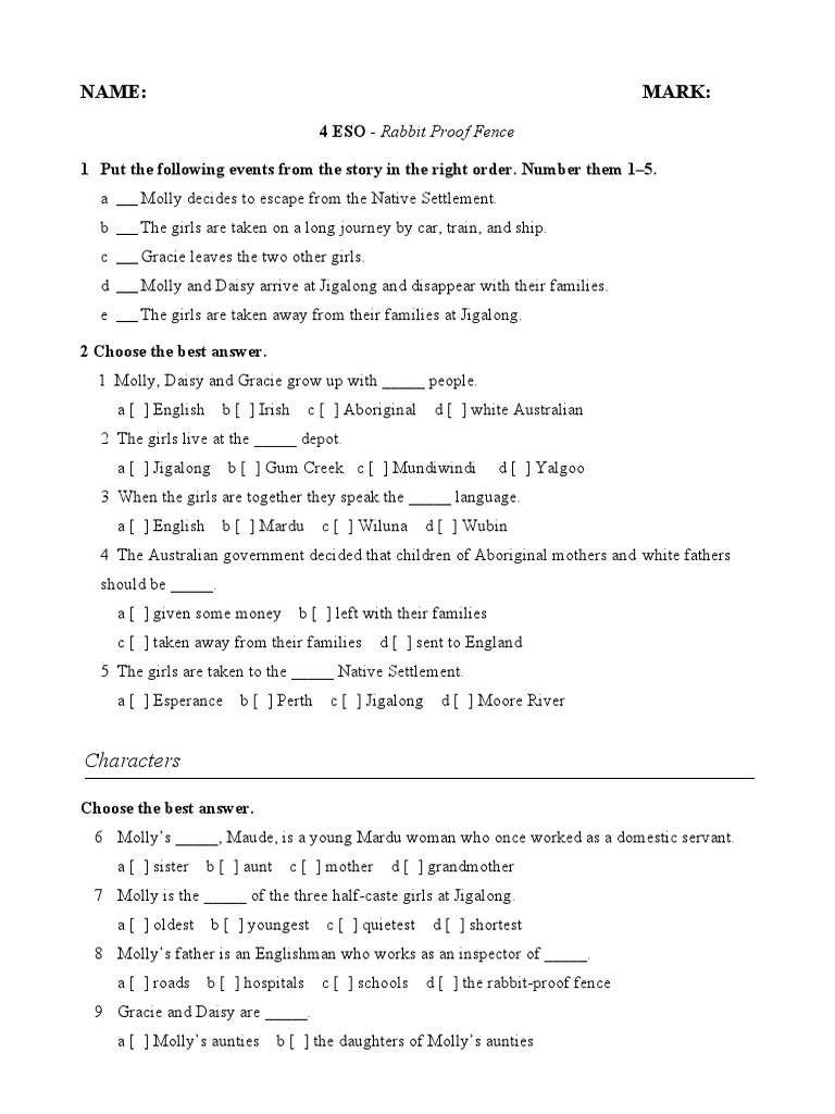 Rabbit-Proof Fence | PDF