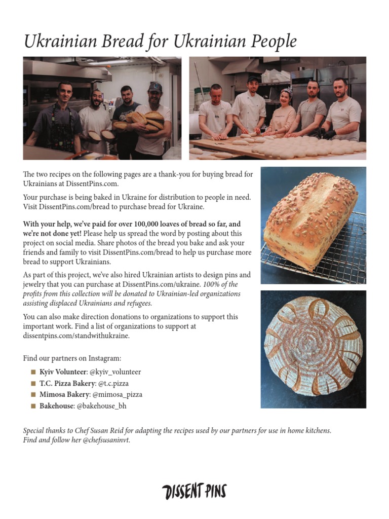 Ukrainian Bread Recipes for Charity | PDF | Breads | Flour