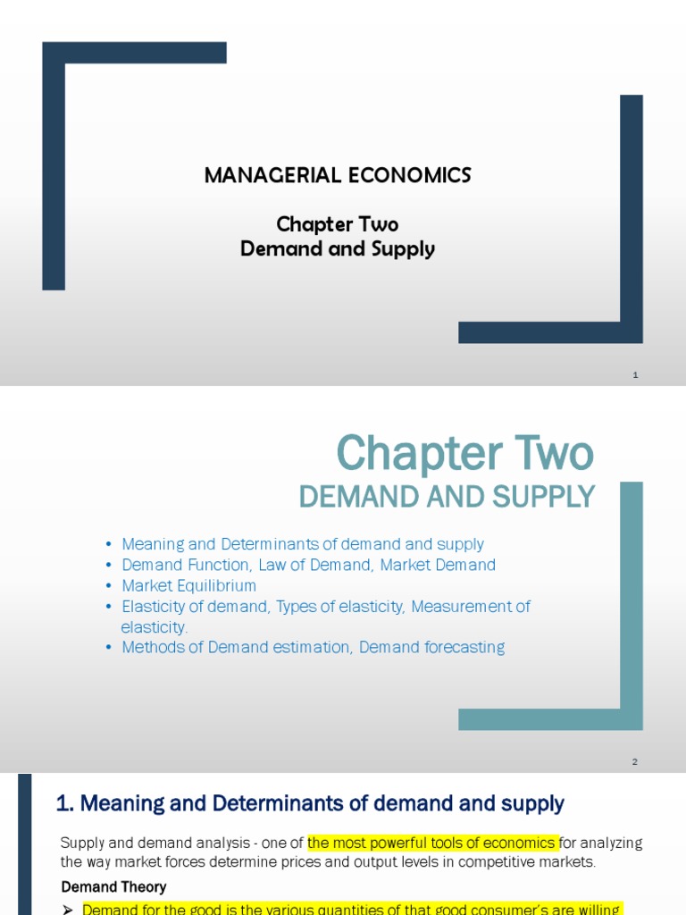 Chapter 2 - Demand and Supply | Download Free PDF | Demand | Price Elasticity Of Demand