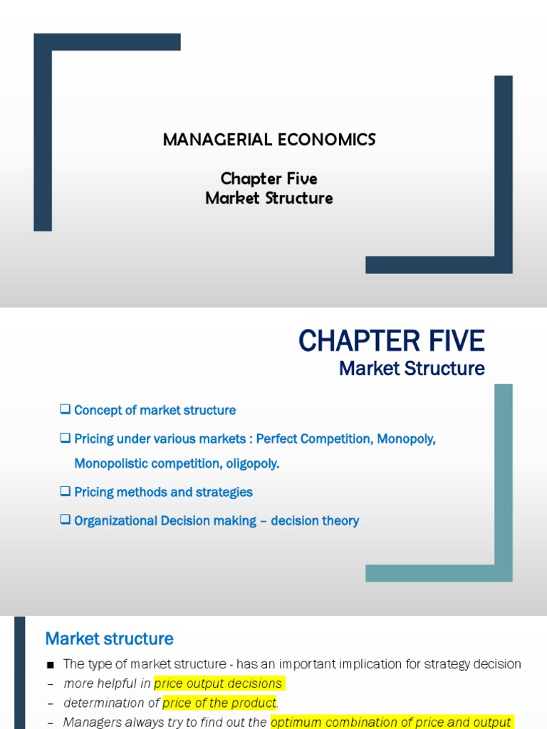 Chapter 5 - Market Structure - 1 | PDF | Profit (Economics) | Oligopoly