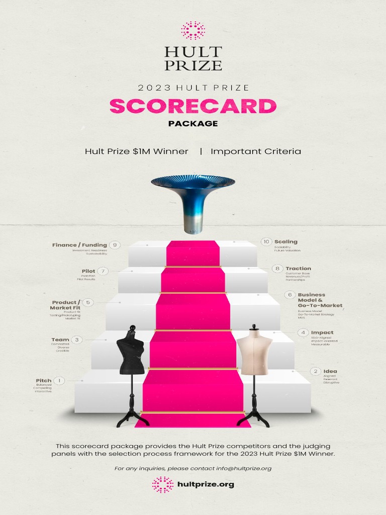 2023 Hult Prize Scorecard Package | PDF | Small Business & Entrepreneurs | Startup Company