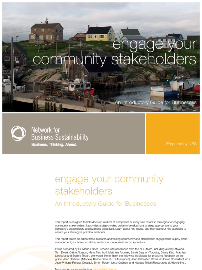 Intro Business Guide To Community Engagement S4as | PDF | Community ...