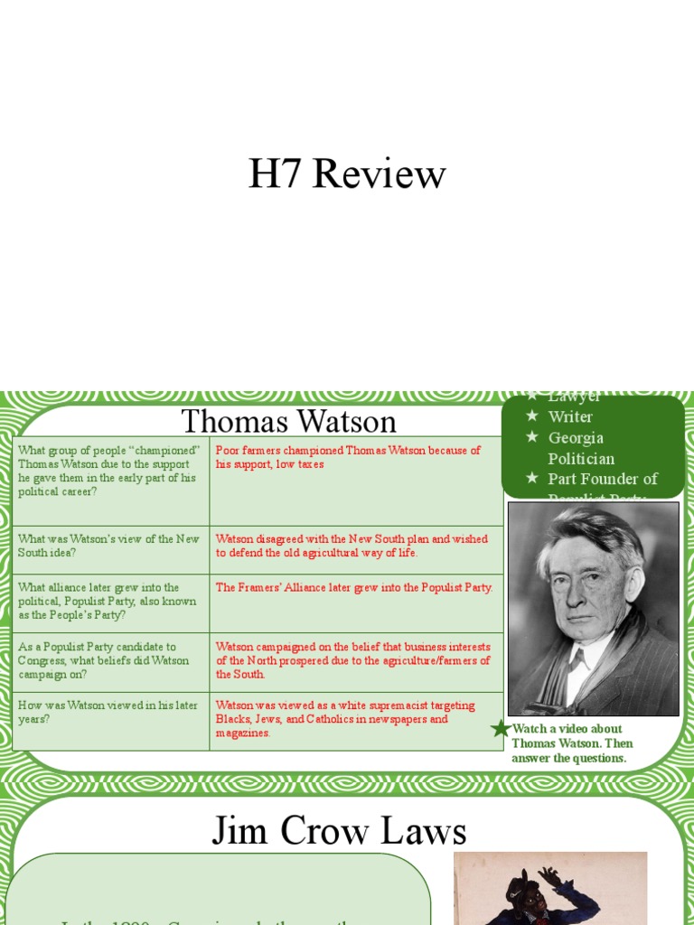 H7 Review | PDF | Fourteenth Amendment To The United States ...