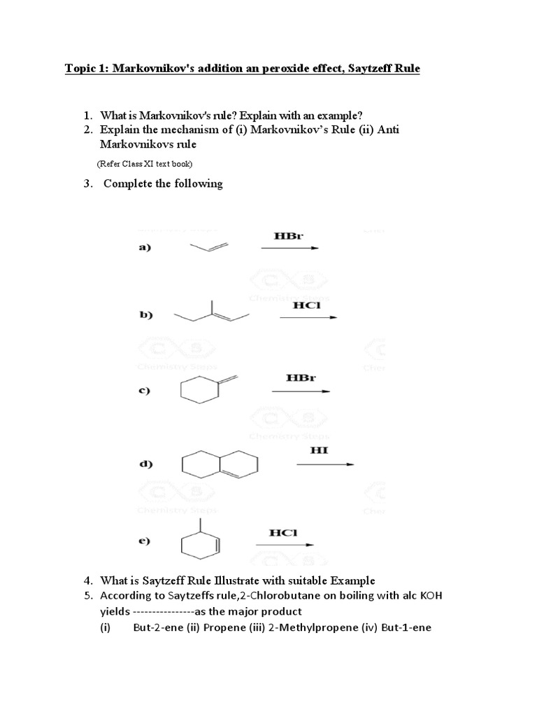 Organic Chemistry - 1 | PDF
