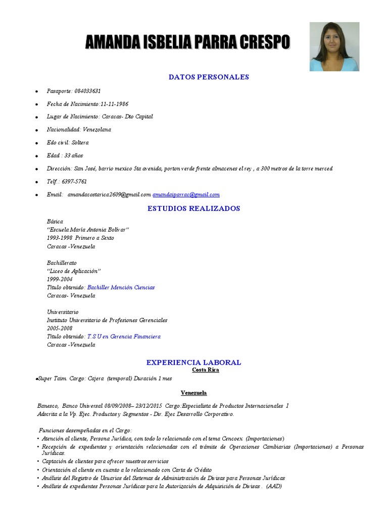 Curriculo Amanda | PDF | Microsoft | Economias