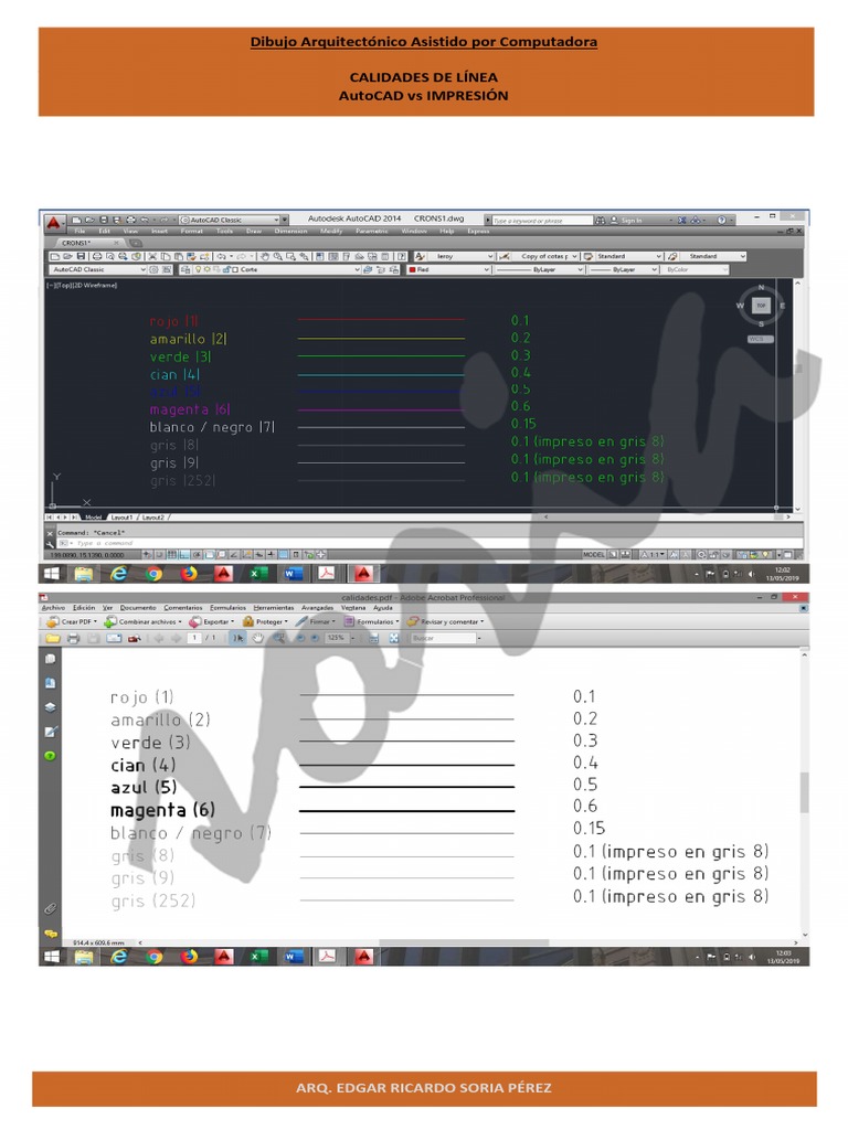 Calidad de Línea en AutoCAD | PDF | Cad automático | Software libre