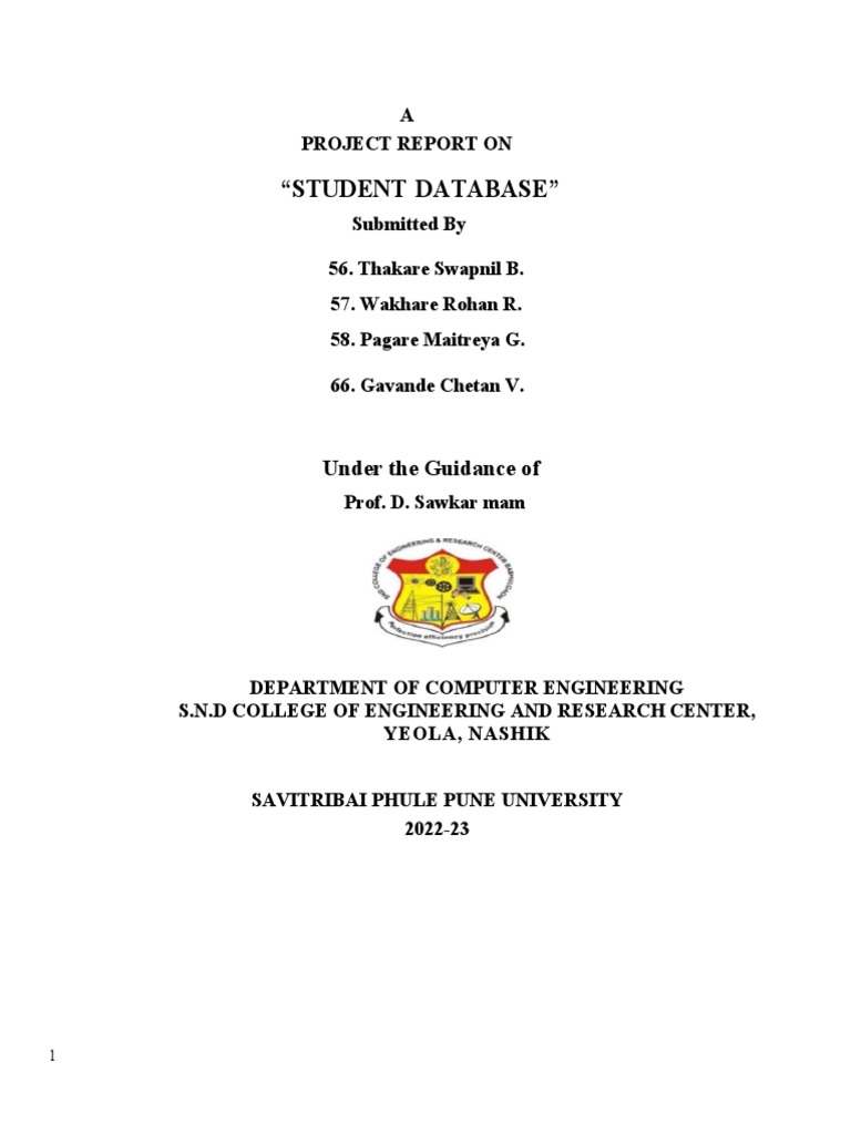 Dbms Microproject | Download Free PDF | My Sql | Databases