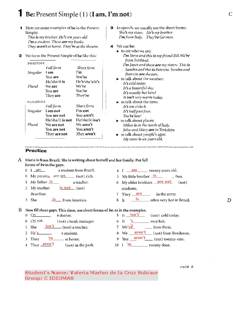 Grammar Spectrum 1, 2 | PDF