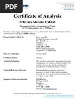 Rocklabs Certified Reference Materials | PDF | Analysis | Scientific Method