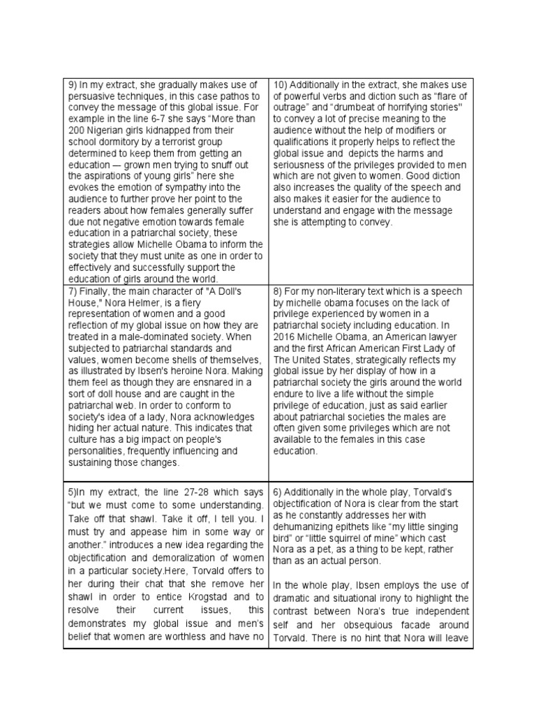 English IO | PDF | A Doll's House