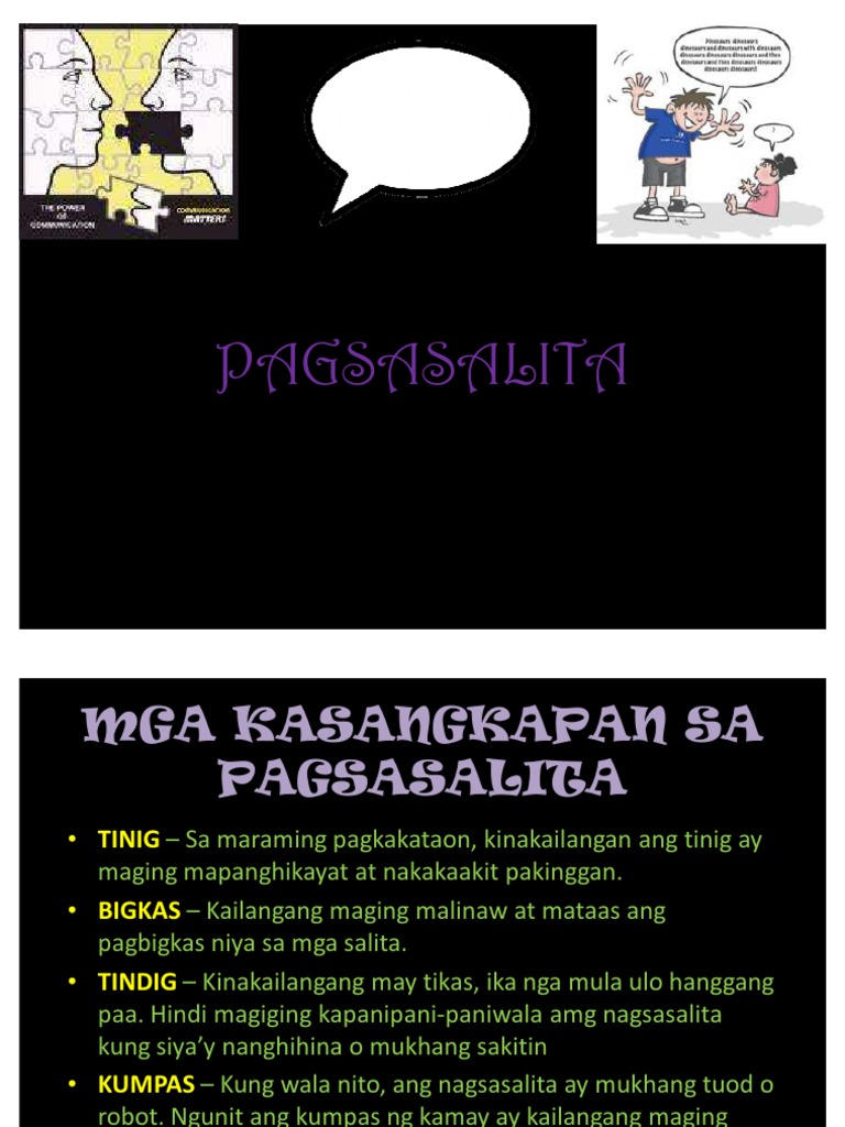 PAGSASALITA | PDF