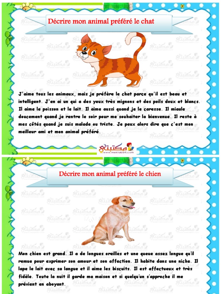 Decrire Mon Animal Prefere | PDF