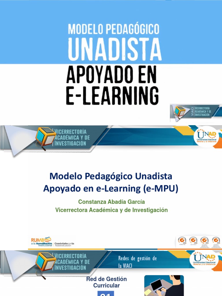 Modelo Pedagógico Unadista e-Learning | PDF | Evaluación | Maestros