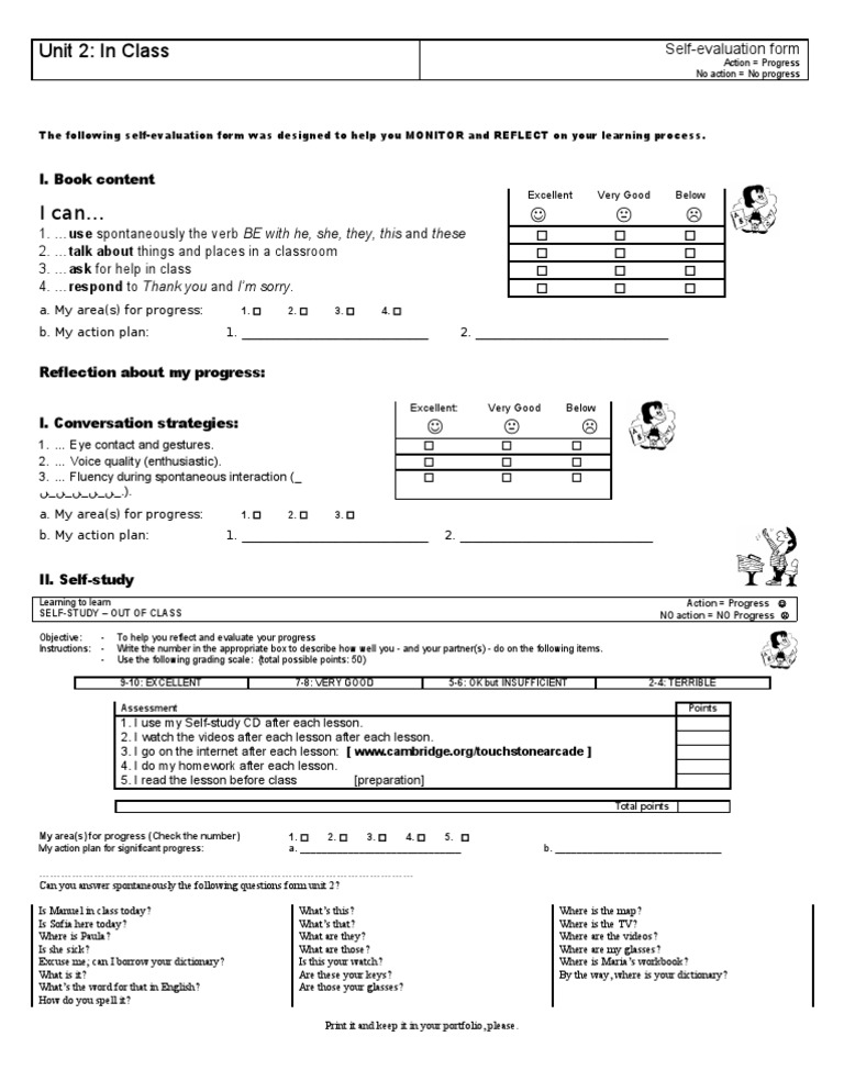 U2 - Self - Evaluation Form | PDF