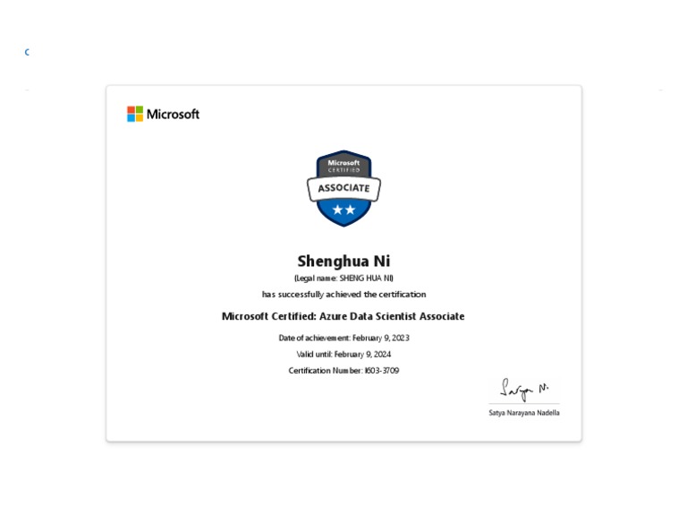 Micosoft Certified Azure Data Scientist Associate | PDF