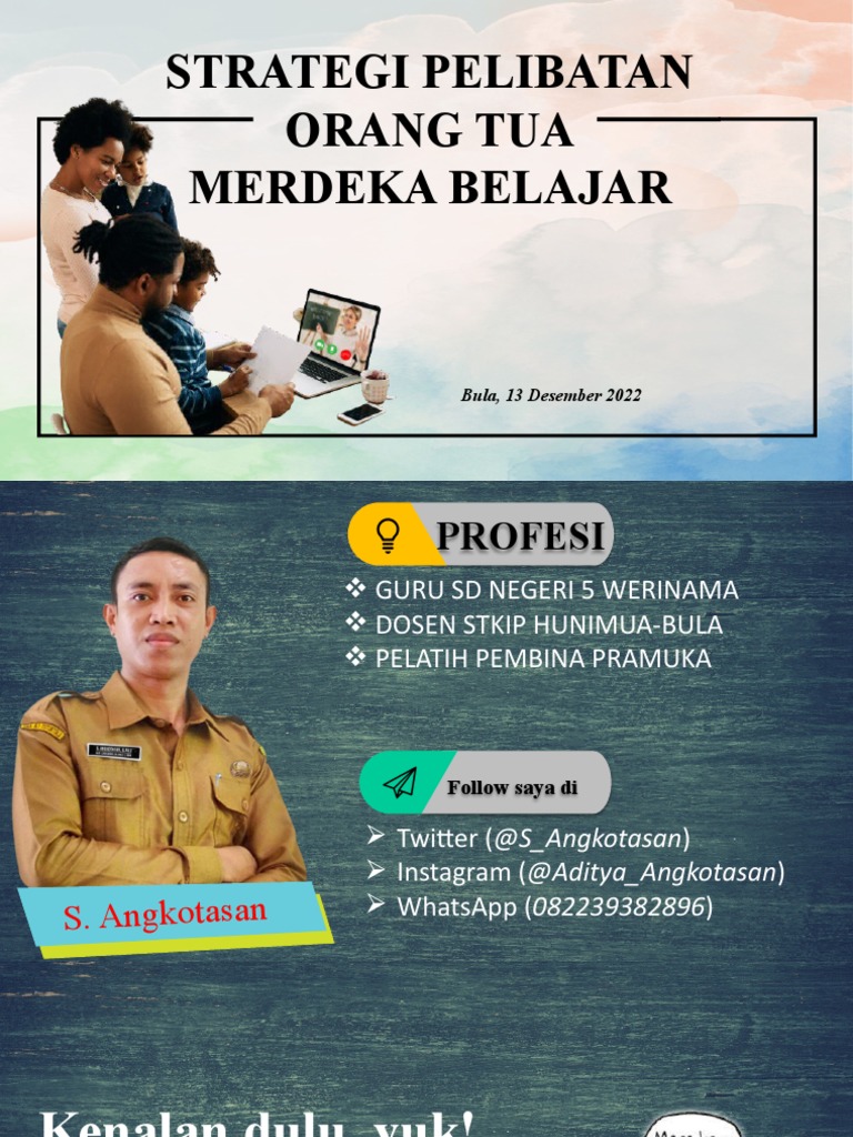 Strategi Pelibatan Orang Tua Merdeka Belajar | PDF | Kesehatan Holistik