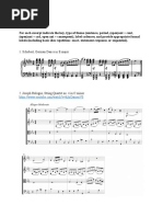 Choir Music Reading Cheat Sheet | PDF | Clef | Notation