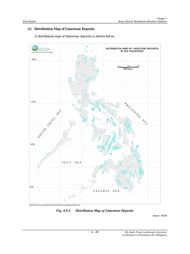 A Distribution Map of Limestone Deposits Is Shown Below | PDF ...