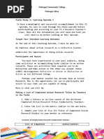 Field Study 2 Learning Episode 2 | PDF | Teachers | Action Research