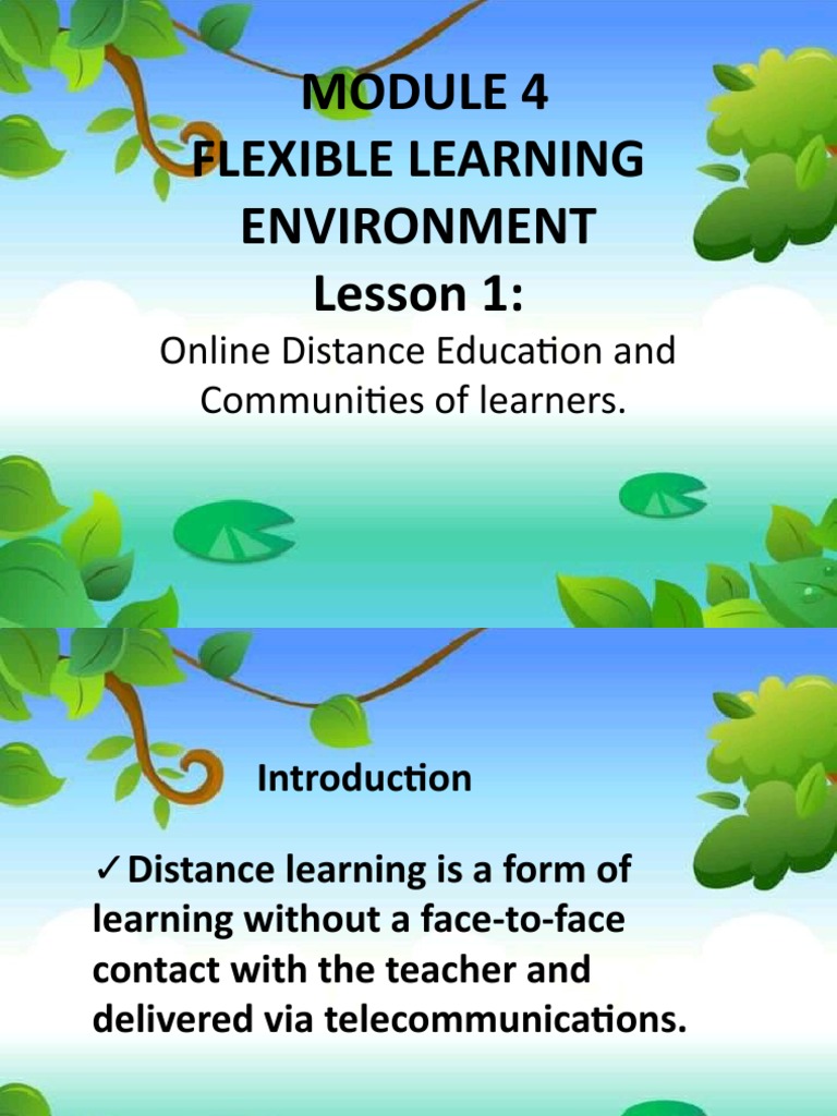 Flexible Learning Environment Pdf
