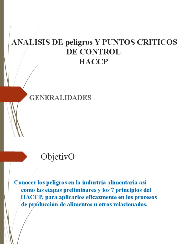Desarrollo de Planes Haccp | PDF | Análisis de Riesgo y Puntos Críticos de Control | Comida y bebida