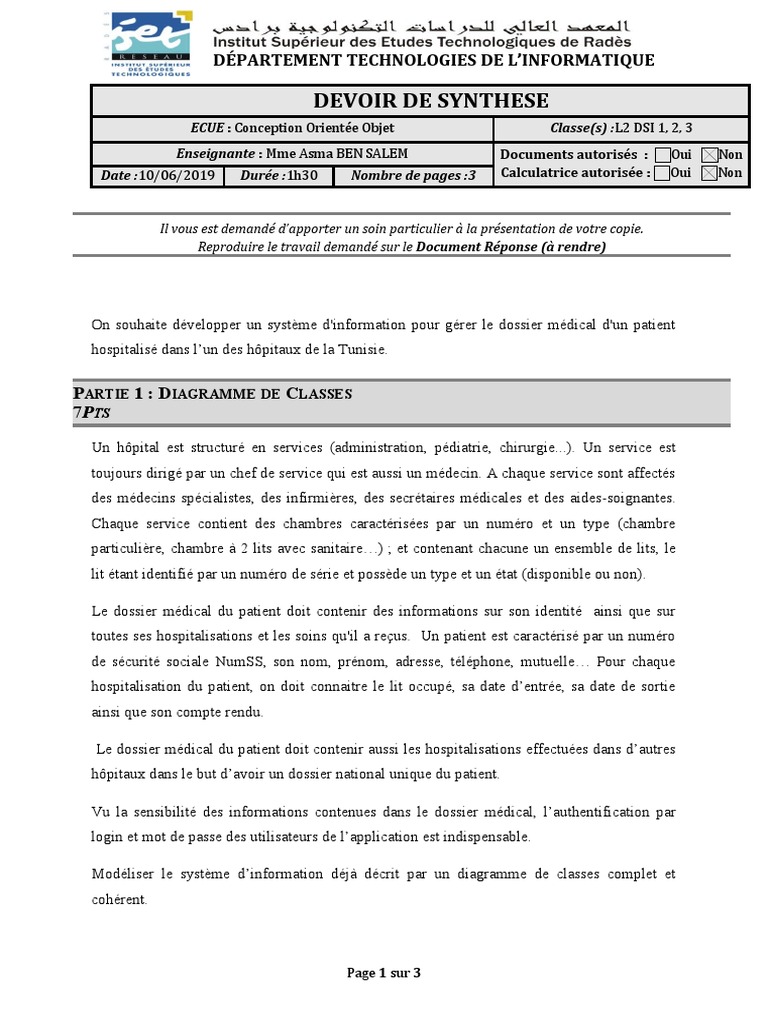 Système d'Information Médical DSI 2018 | PDF | Allaitement | Application