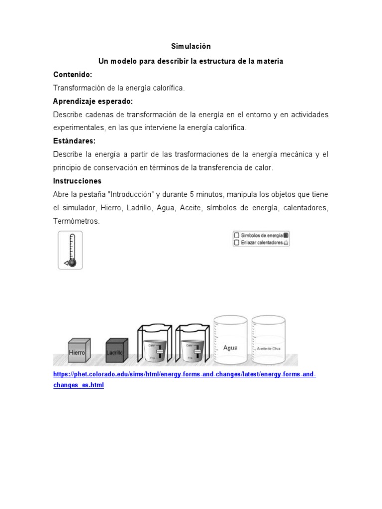 Simulando la transferencia de calor y cambios de estado: Una ...