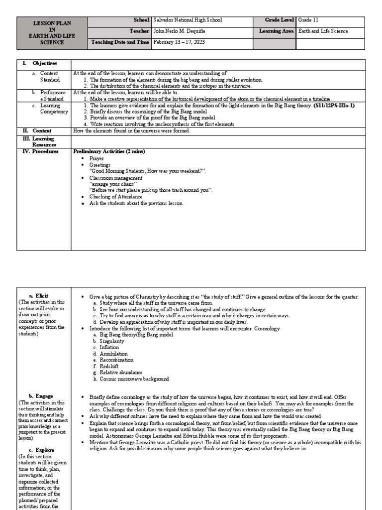 Evidence For and Explain The Formation of The Light Elements in The Big ...