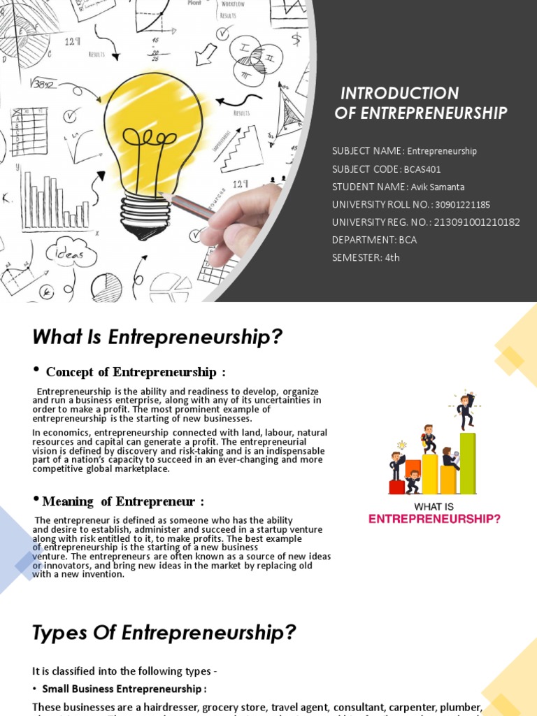 Avik Samanta BCAS401 | PDF | Entrepreneurship | Social Entrepreneurship