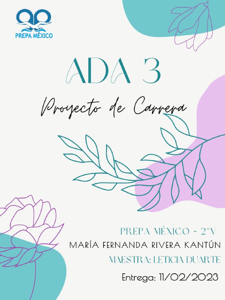 ADA 3 - Proyecto de Carrera | PDF