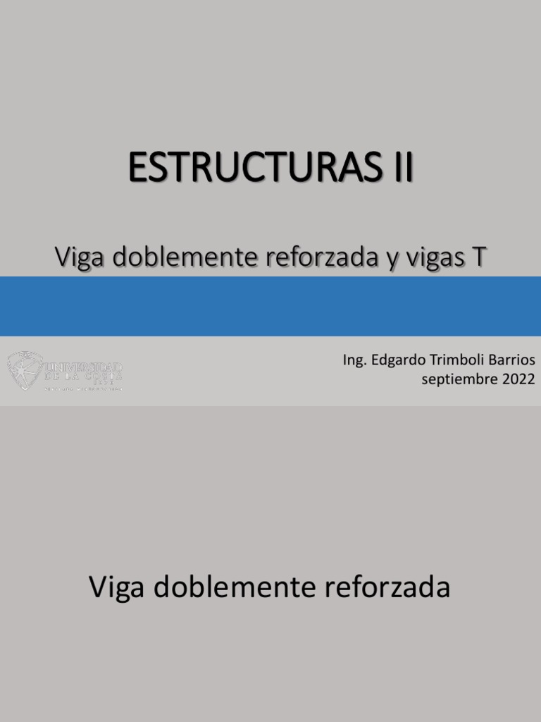 Viga Doblemente Reforzada & VIGAS T | PDF | Viga (Estructura) | Doblar