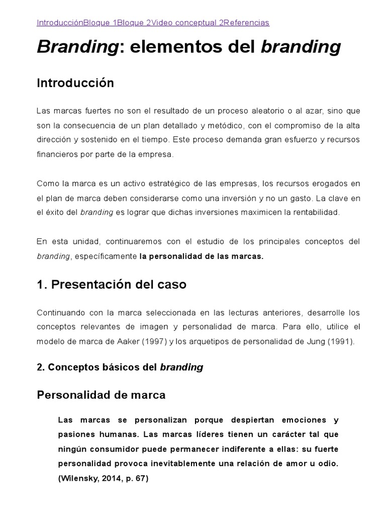 Branding - Elementos Del Branding | PDF | Marca | Gestión de la marca