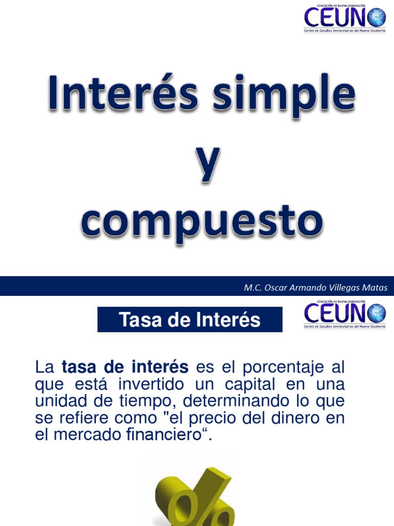 Tema Interes Simple y Compuesto | PDF