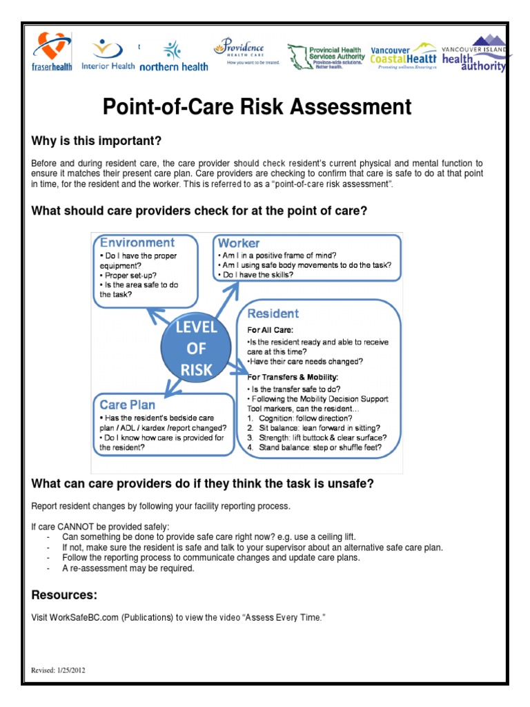 Point of Care Risk Assessment Tool | PDF
