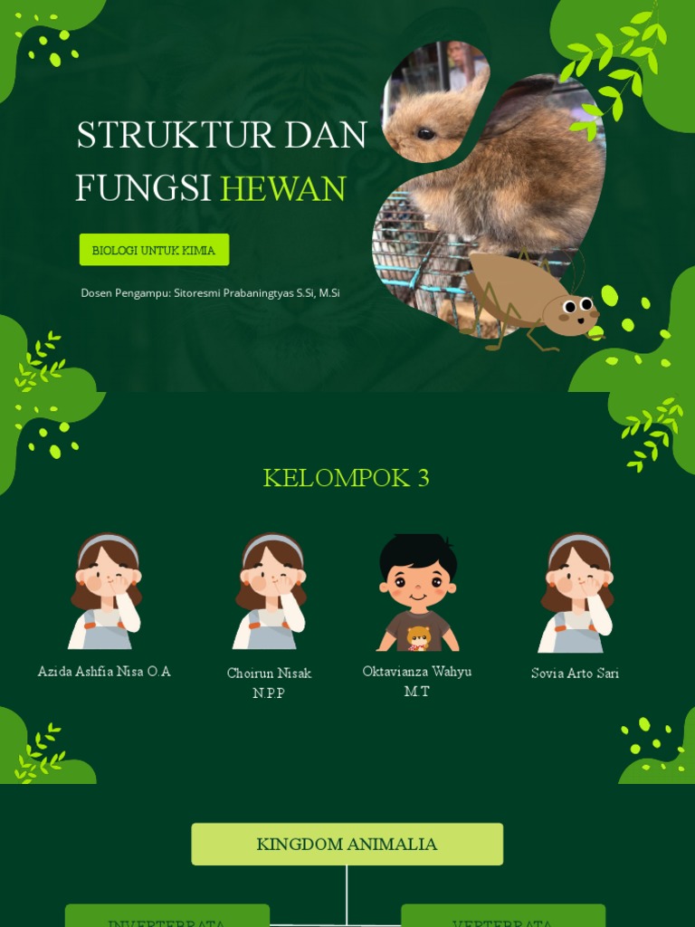 Struktur Dan Fungsi Hewan | PDF