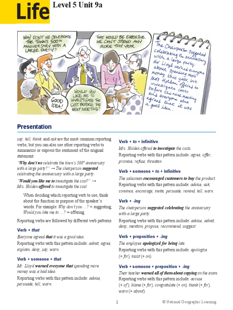 Level 5 - GW - 09a | PDF | English Language | Verb