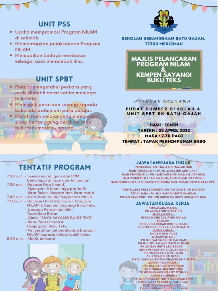 Program Nilam SPBT SKBG 2022 | PDF