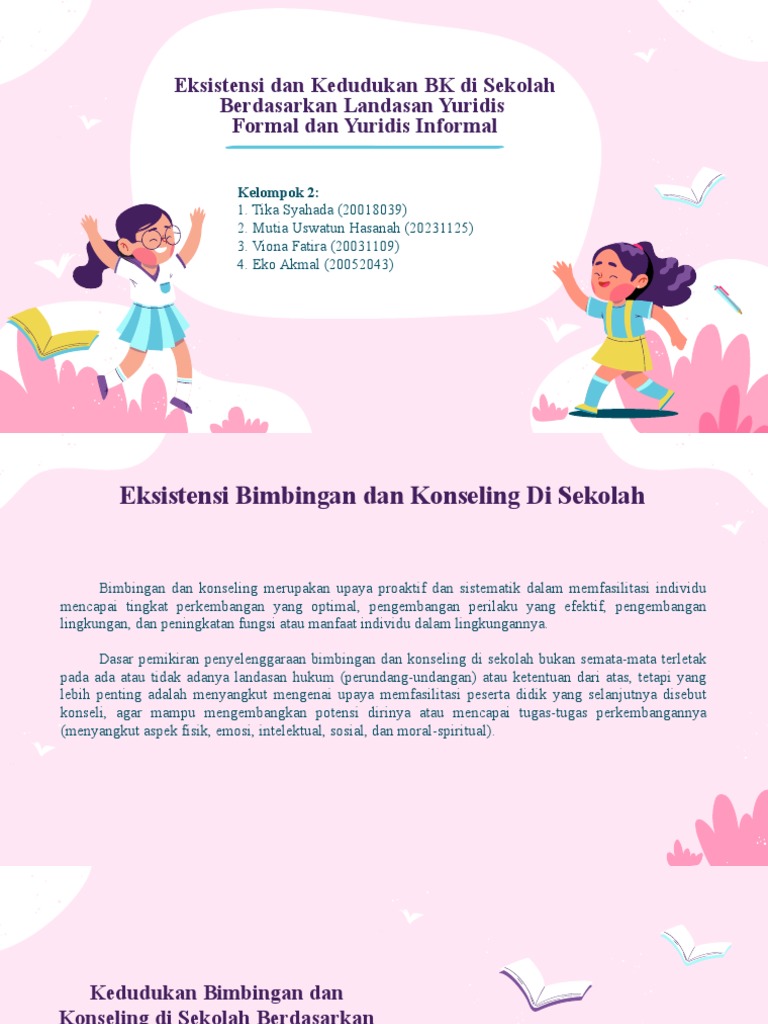 Kelompok 2 - BK (Eksistensi Dan Kedudukan BK Di Sekolah Berdasarkan Landasan Yuridis) | PDF ...
