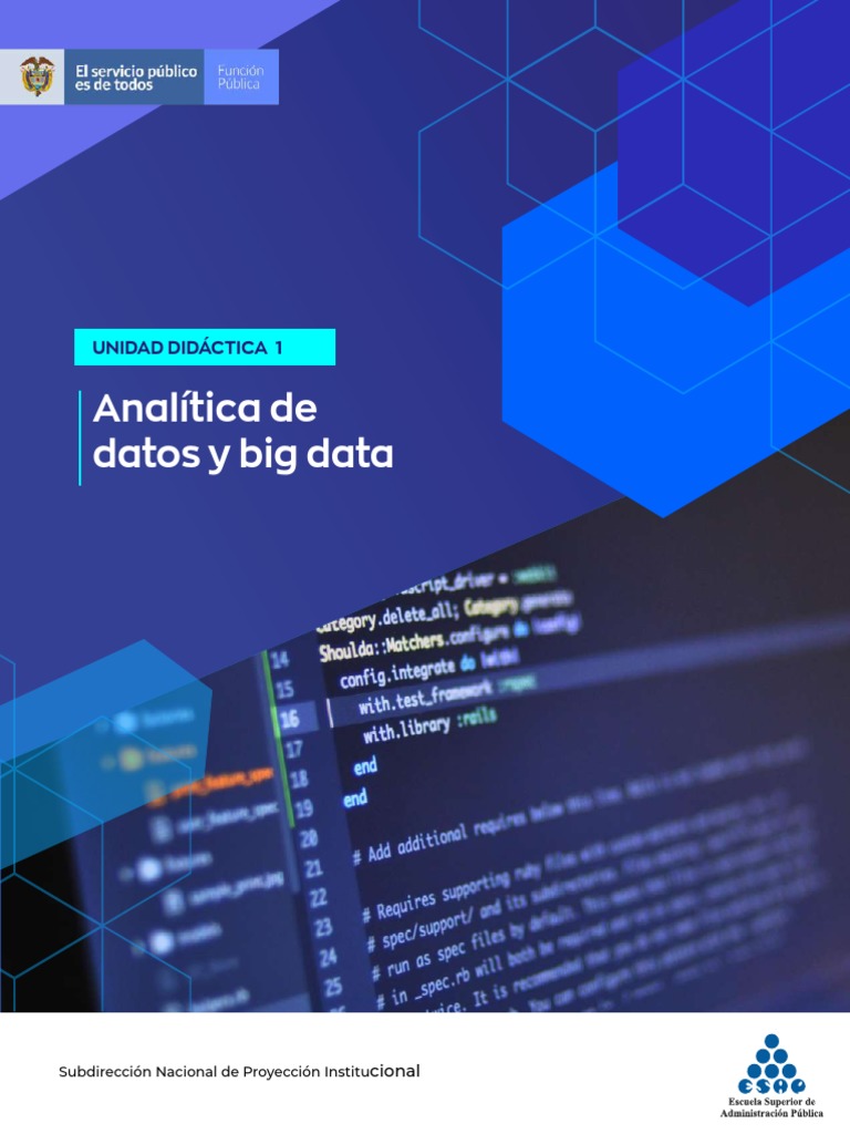 Unidad 1. Analítica de Datos y Big Data | Descargar gratis PDF | Procesamiento de datos | Big Data