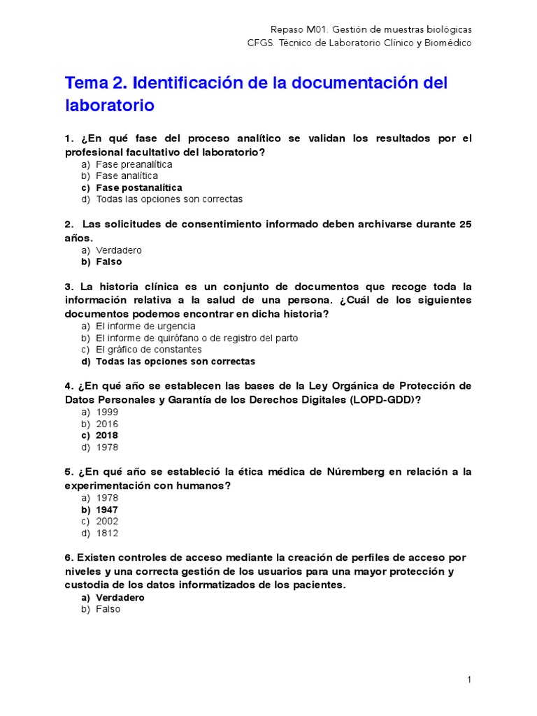 Ejercicios Repaso Tema 2 M01 LAB | PDF | Consentimiento informado | Laboratorios
