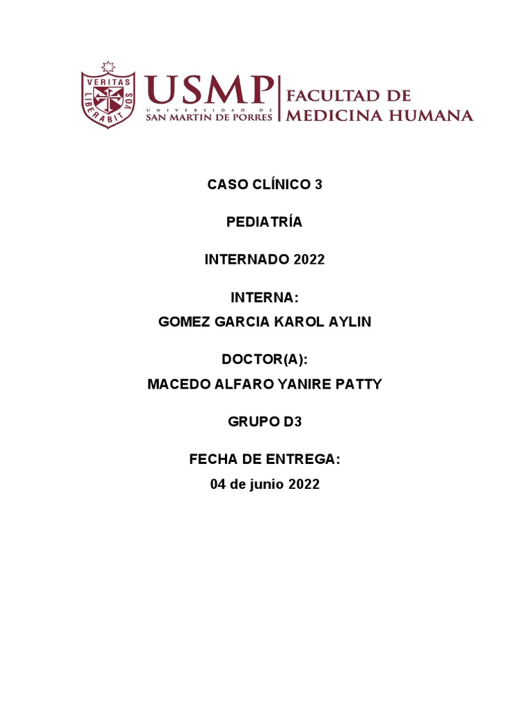 Tarea 3 - Gomez Garcia-Karol Aylin | PDF | Enfermedades y trastornos | Medicina CLINICA