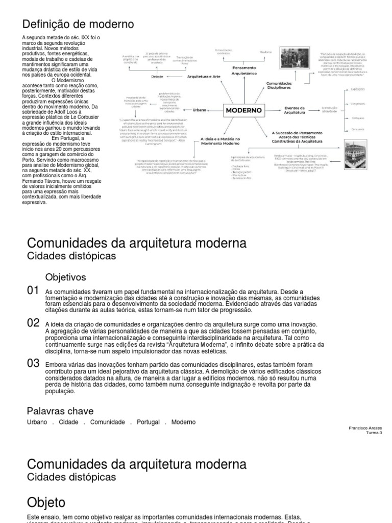 Definição de Moderno | PDF | Modernismo | Inovação