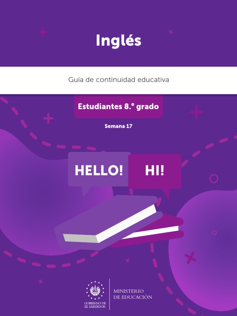 Guia Autoaprendizaje Estudiante 8vo Grado Ingles s17 | PDF | Teoría de la educación | Programas ...
