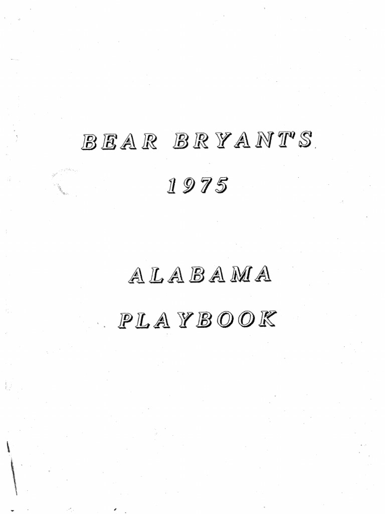 University Alabama Offense Bear Bryant Wishbone | PDF | Southeastern ...