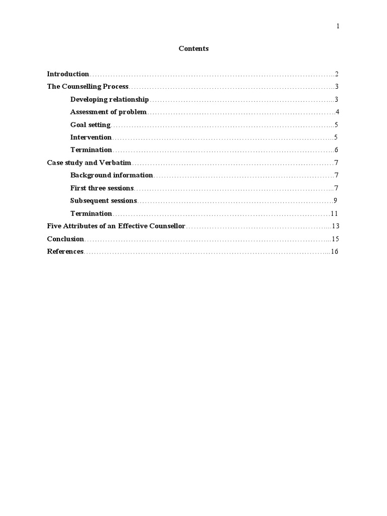 Counselling Process and Effective Attributes | PDF | Counseling ...
