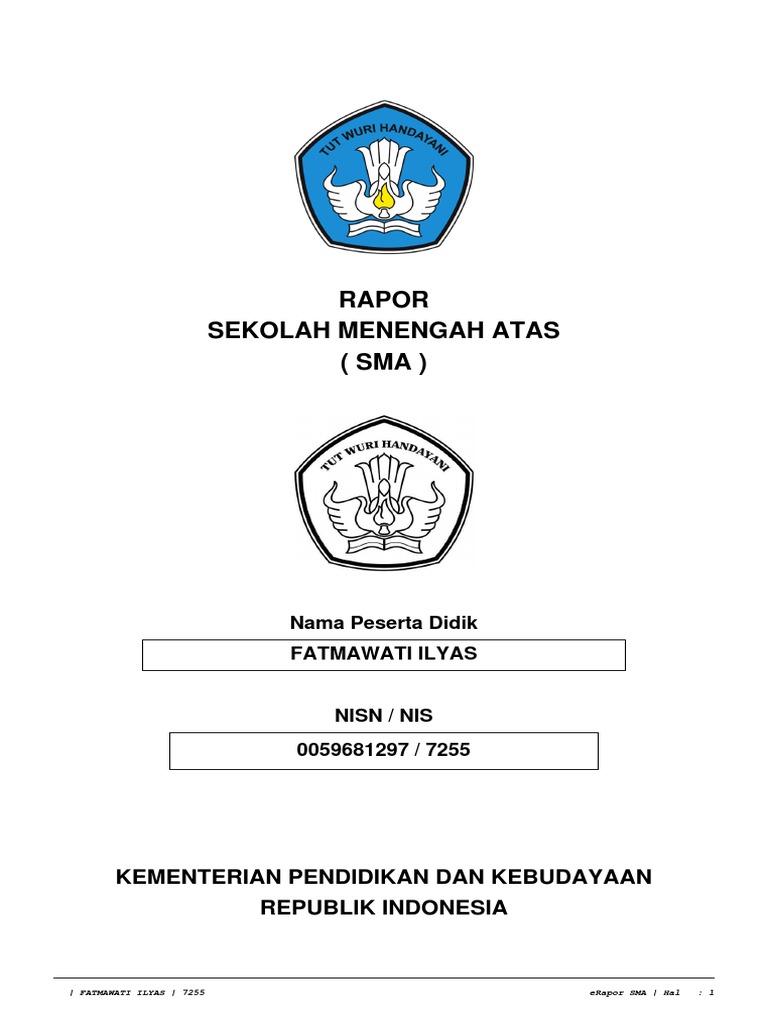 PLK - Rapor - FATMAWATI ILYAS - 20202 | PDF | Kesehatan Holistik