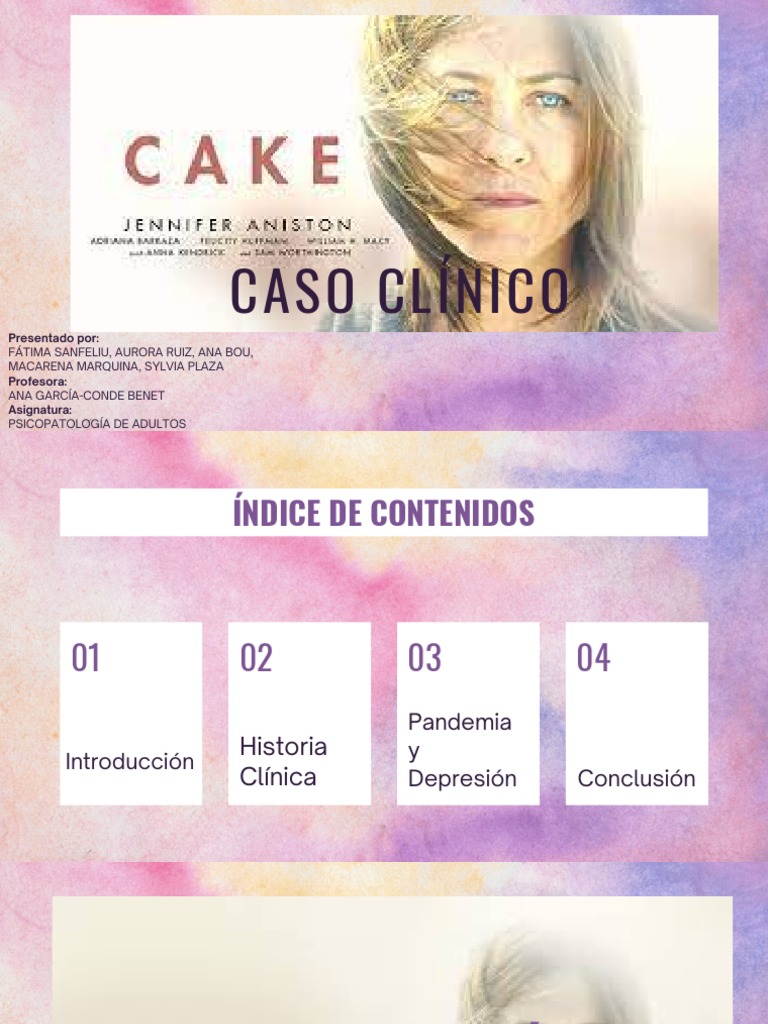 Analisis Psicopatoógico de La Película Cake - Caso - Clínico | PDF ...